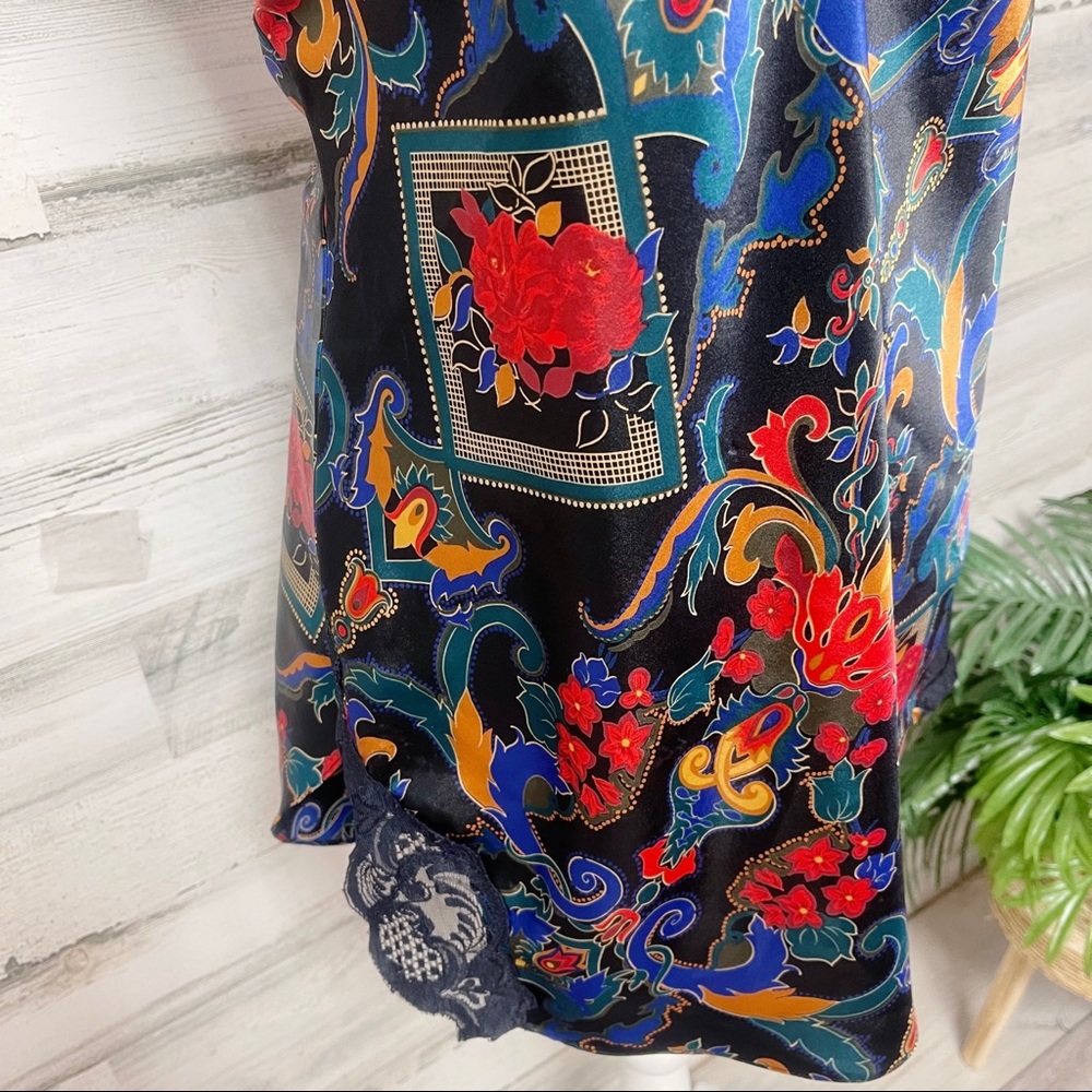Victoria’s Secret 90s Vintage Satin Floral Lingerie N… - Gem